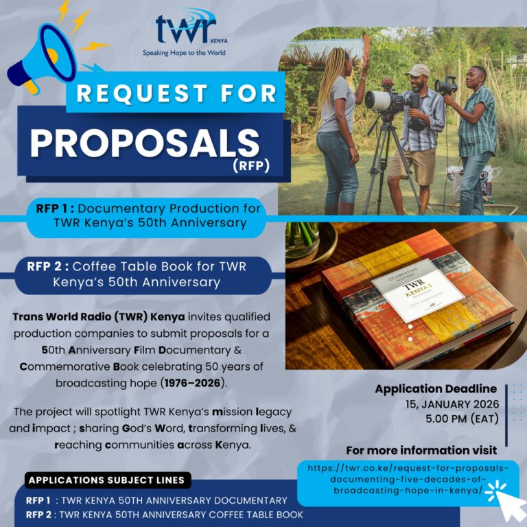 REQUEST FOR PROPOSALS: Documenting Five Decades of Broadcasting Hope in ...